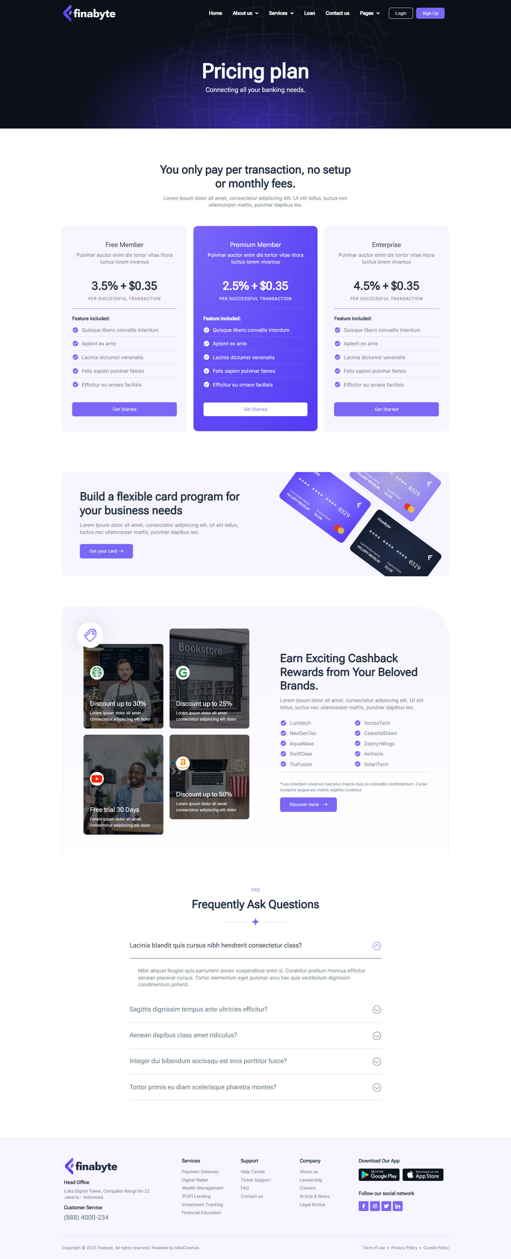 FinaByte - Saas & Fintech Startup Elementor Template Kit by moxcreative